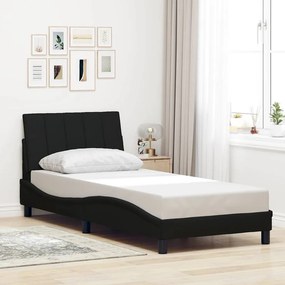 Rám postele bez matrací Hanko černá 90x190 cm textil 3310428