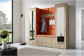 Eka Předsíňová stěna s čalouněnými panely Trinity 31 - Sonoma / Okrová 2325