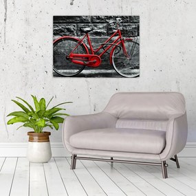 Skleněný obraz - Historický bicykl (70x50 cm)