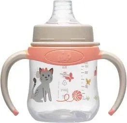 NIP Training hrneček PP 150ml kočička/růžová / od 6 měsíců