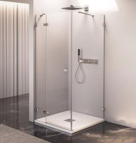 Polysan Polysan, FORTIS EDGE sprchové dveře bez profilu 1000mm, čiré sklo, levé, FL1210L