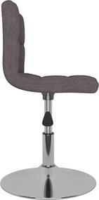 Otočná barová židle taupe textil 334208