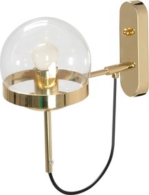 Toolight - Nástěnná lampa E27 60W APP910-1W, zlatá, OSW-06678