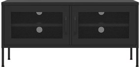 TV skříňka černá 105 x 35 x 50 cm ocel 336241