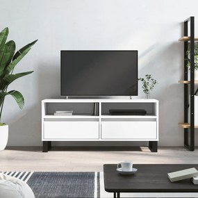 vidaXL TV skříňka bílá 100 x 34,5 x 44,5 cm kompozitní dřevo