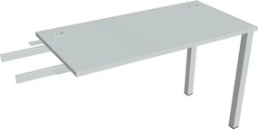 Hobis Kancelářský stůl řetězící do úhlu Hobis UE 1200RU, deskaakát, bílá RAL 9016