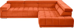 XXXLutz ROHOVÁ SEDAČKA, textil, oranžová Beldomo Speed - Sedací soupravy - 000711005365