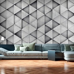 Fototapeta - Grey Triangles