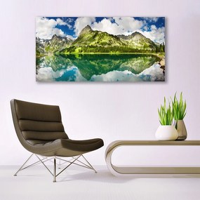 akrylový obraz Hory Jezero Krajina 120x60 cm