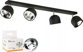 Reflektorová lampa Altea Black 6521 4x GU10 AR111 Moderní