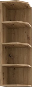 ARIA st | horní regál 30 G-90 ZAK zakončovací s policemi | 30 cm | VYSOKÝ | UNI provedení | artisan