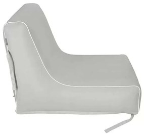 German Nafukovací sedací vak 70 x 90 x 70 cm / 100% polyester / světle šedá