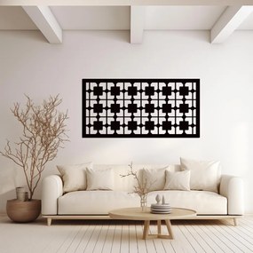 dřevo života Dřevěný dekorační panel na stěnu CROSS II Rozměry (cm): 40x80, Barevný vzor: Černá