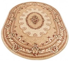 Oválný koberec YESEMEK 5889A krémový Rozměr: 160x220 cm