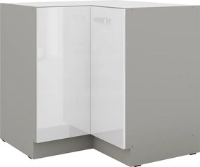 Kuchyňská linka BIANCA sb | 260x270 cm | UNI dvířka | světle šedá/bílá lesk