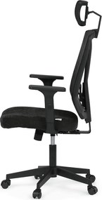 Ergonomická kancelářská židle ARLO - černá látka