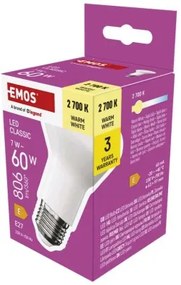 Emos lighting LED žárovka Classic R63 / E27 / 7 W  (60 W) / 806 lm / teplá bílá 1525733294
