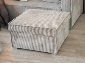 Taburet SMART COSARO XL s úložným prostorem 71x71 cm, terakotový