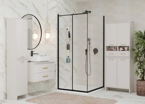 Horní závěsná koupelnová skříňka Nina W2D2P2S 66 cm kašmírová