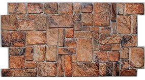 Obkladové panely 3D PVC TP10007349, rozměr 980 x 498 mm, ukládaný kámen přírodní, GRACE
