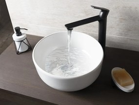 Sapho Sapho, EMMI keramické umyvadlo na desku, průměr 33cm, bílá, TU0077
