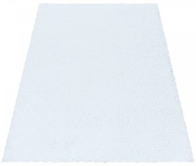 Ayyildiz, Kusový koberec Sydney Shaggy 3000 white, 100x200, bílá, ložnice