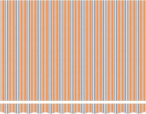 Stahovací markýza Vícebarevný 300 x 250 x 165 cm Textil a kov 3330010