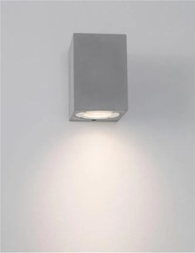 NV 9790542 Venkovní nástěnné svítidlo FUENTO šedý beton skleněný difuzor GU10 1x7W IP65 100-240V bez žárovky světlo dolů - NOVA LUCE