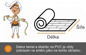 Beauflor, PVC podlaha - lino Toptex Aged Oak 967M - dub, na míru, šíře 5m, šedá, filc, chodba / předsíň