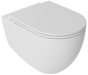 Isvea INFINITY WC sedátko, SLIM, odnímatelné, Soft Close, bílá 40KF0200I-S