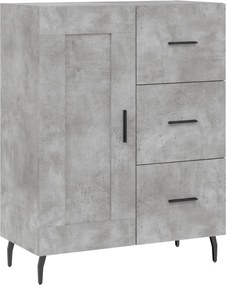 Skříň highboard betonově šedá 69,5x34x180 cm kompozitní dřevo 3200021