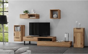 Masivní dřevěný designový TV Stolek Wellington z divokého dubu