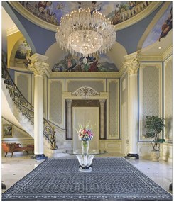 Diamond Carpets koberce Ručně vázaný kusový koberec Diamond DC-OC Denim blue/silver - 365x550 cm