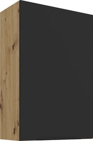 ARIA ac | horní skříňka 60 G-90 1F policová | 60 cm | VYSOKÁ | ANTI FINGERPRINT povrch | artisan/černá