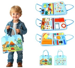 2Kids Toys Senzorická busy kniha Dinosauři 3