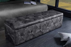 Designová lavice Spectacular 140 cm antik šedá
