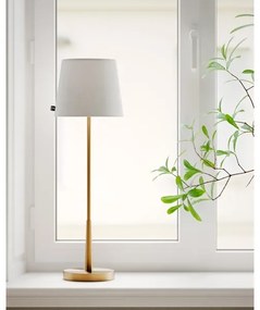 ByRydens 4002740-6501 - Stolní lampa LUMI 1xE27/8W/230V bílá/zlatá 68,5 cm