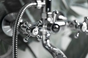 Reitano Rubinetteria ANTEA nástěnná vanová retro baterie kompletní, chrom 3011