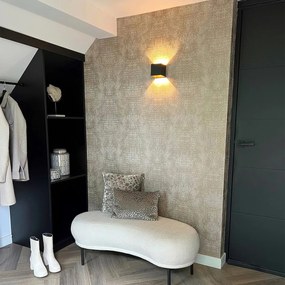 Moderní nástěnné svítidlo černé - Transfer