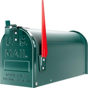 Poštovní schránka Wiltec – 150 × 513 × 223 mm, zelená (60146)