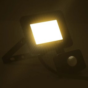 Led Reflektor Se Senzorem Teplé Bílé Světlo