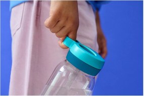 Světle modrá plastová dětská lahev 450 ml Forest Friends – Mepal