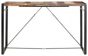Barový stůl hnědá / černá Dekorhome 140x70x110 cm