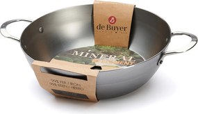 Ocelová hluboká servírovací pánev de Buyer MINERAL B P.24cm 5,5l