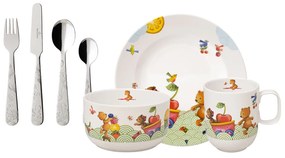 Dětská jídelní porcelánová sada HUNGRY AS A BEAR, 7 ks