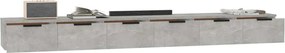 Nástěnné skříňky 2 ks betonově šedé 102 x 30 x 20 cm kompozit 3115903