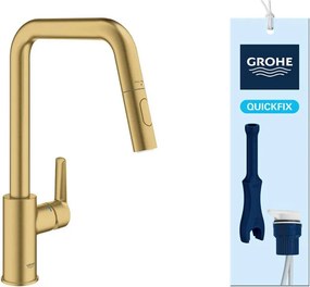 Grohe Start - Dřezová baterie s výsuvnou sprškou, kartáčovaný Cool Sunrise 30631GN0