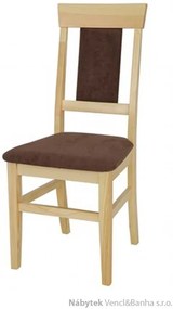 dřevěná čalouněná jídelní židle z masivního dřeva borovice KT118 pacyg