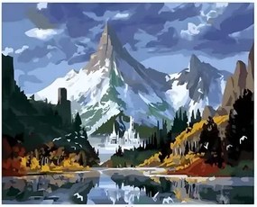 NORIMPEX Malování podle čísel Zámek ve vysokých horách / 40x50 cm