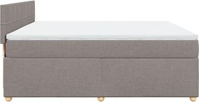 Box spring postel s matrací taupe 180x200 cm textil 3289063